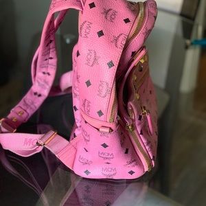 MCM | Bags | Authentic Mcm Hot Pink Small Backpack | Poshmark